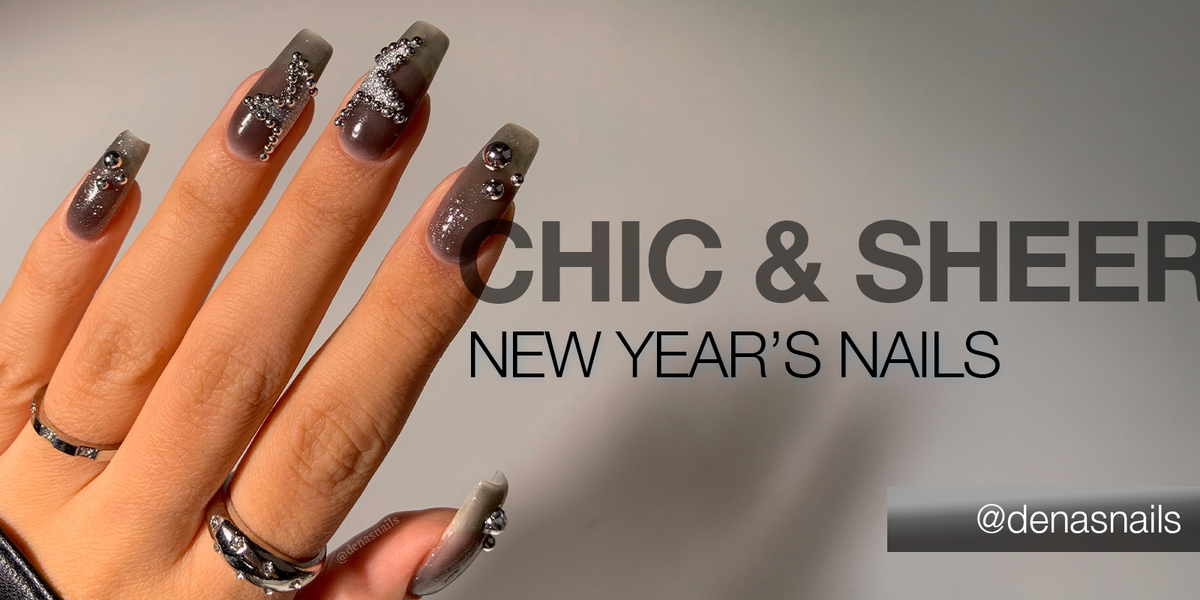New Year’s Eve Nails, Elevated: A Chic, Studded Moment by @DenasNails ...